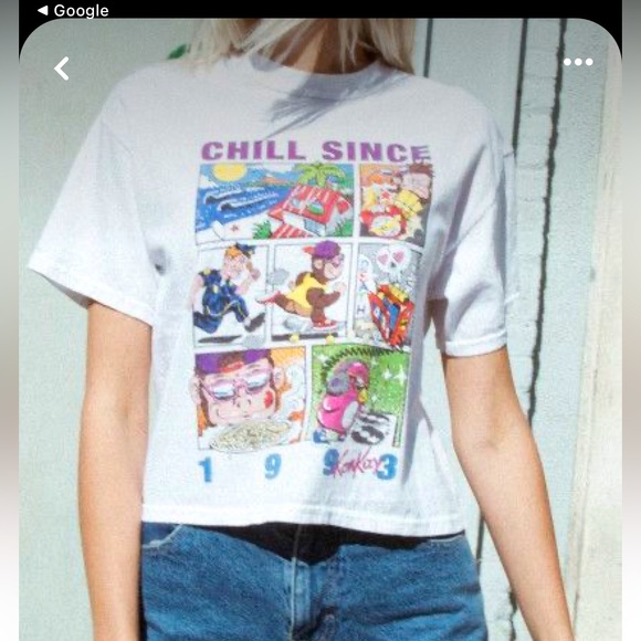 Brandy Melville | Tops | Rare Brandy Melville Chill Since 993 Comic ...